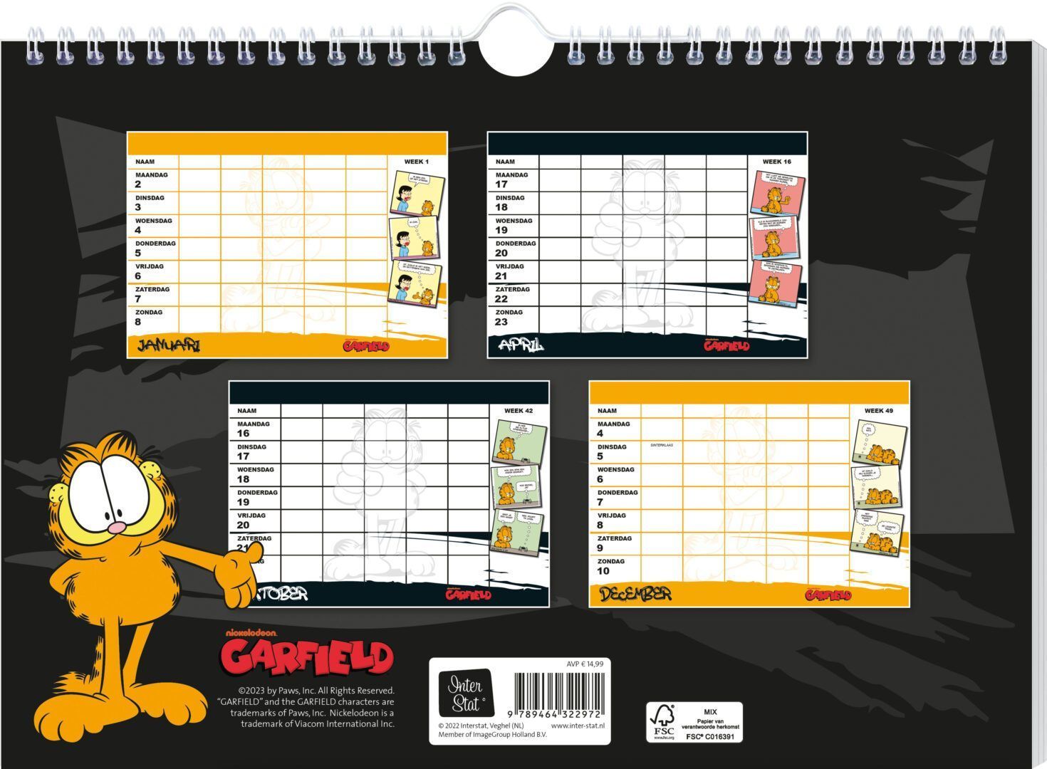 Garfield Familieplanner 2023 Kopen? ⋆ Invulboekjes.nl