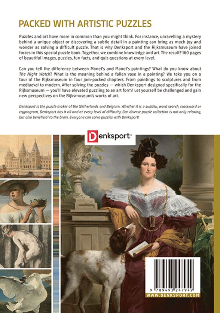 Denksport - The Rijksmuseum puzzle book - Engels Kopen? ⋆ Invulboekjes.nl