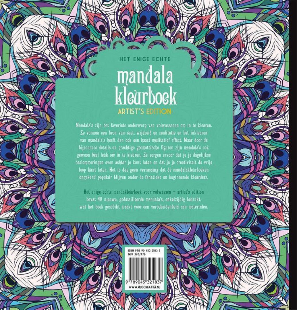 Het enige echte mandala kleurboek Artist Edition I Kopen? ⋆ Invulboekjes.nl