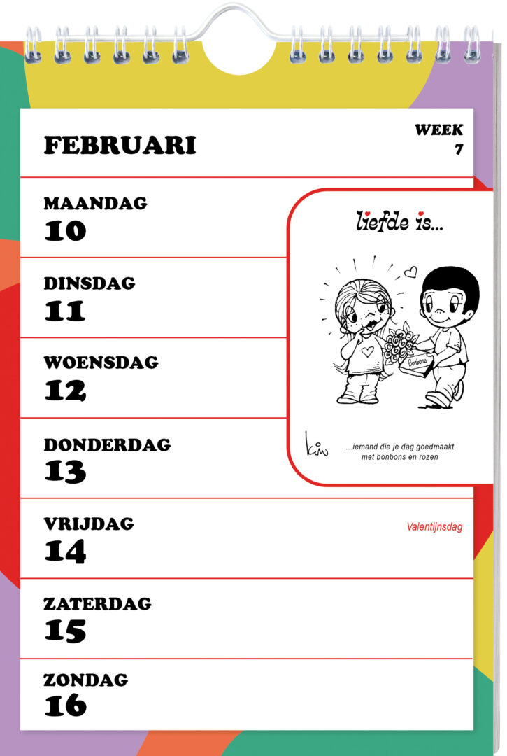 Liefde is... weekkalender - 2025 Kopen? ⋆ Invulboekjes.nl